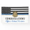 Police Blue Line Flag Congratulations Graduation Banner | Zazzle