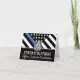Police Blue Line Flag Retirement Congratulations Card | Zazzle