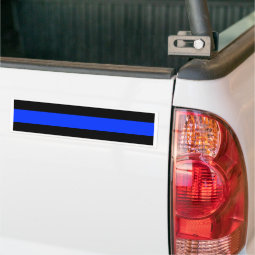 Police Blue Thin Line Bumper Sticker | Zazzle