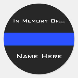 Thin Blue Line Stickers | Zazzle