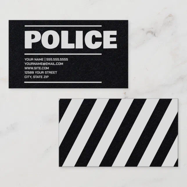 Police Business Card | Zazzle