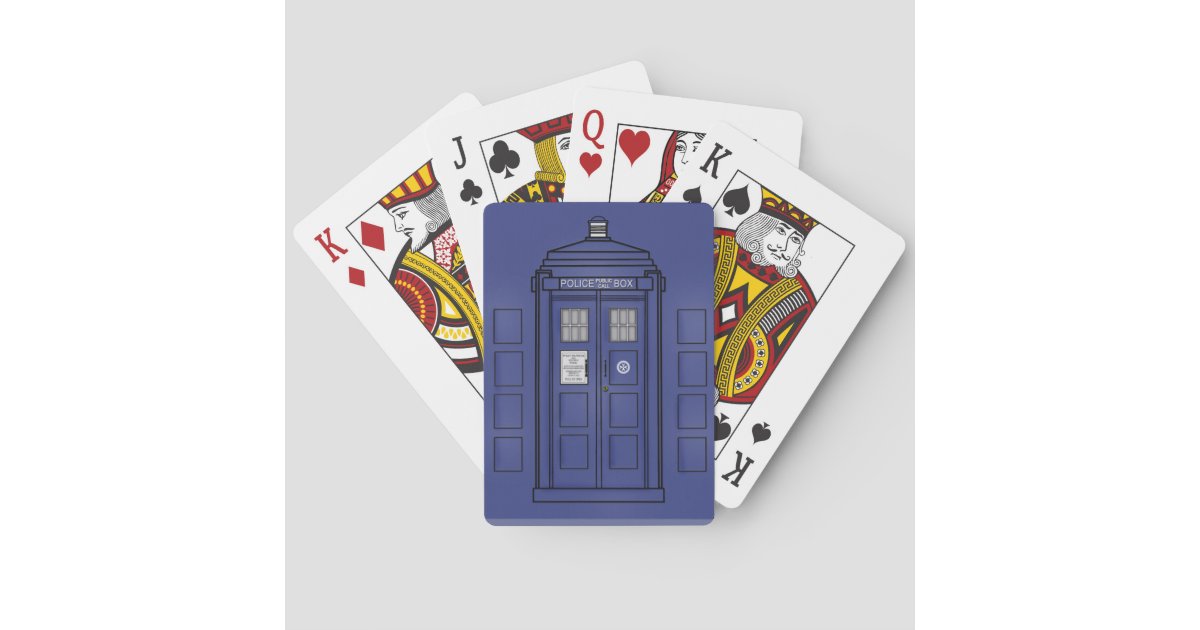 Police Call Box Playing Cards | Zazzle