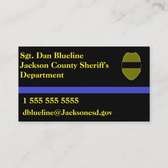Police calling cards | Zazzle.com