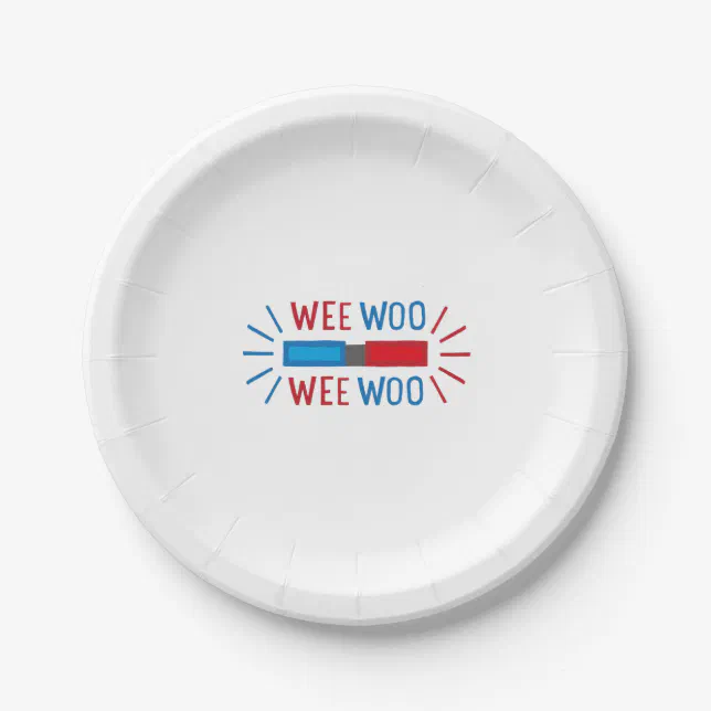 Police Car Ambulance Fire Engine Paper Plates | Zazzle