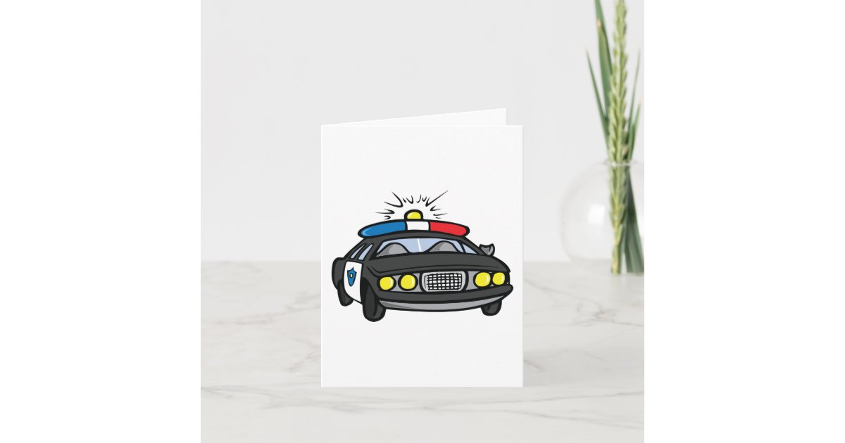 Police Car Card | Zazzle