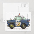 Police Car Law Enforcement Postcard | Zazzle