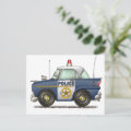 Police Car Law Enforcement Postcard | Zazzle