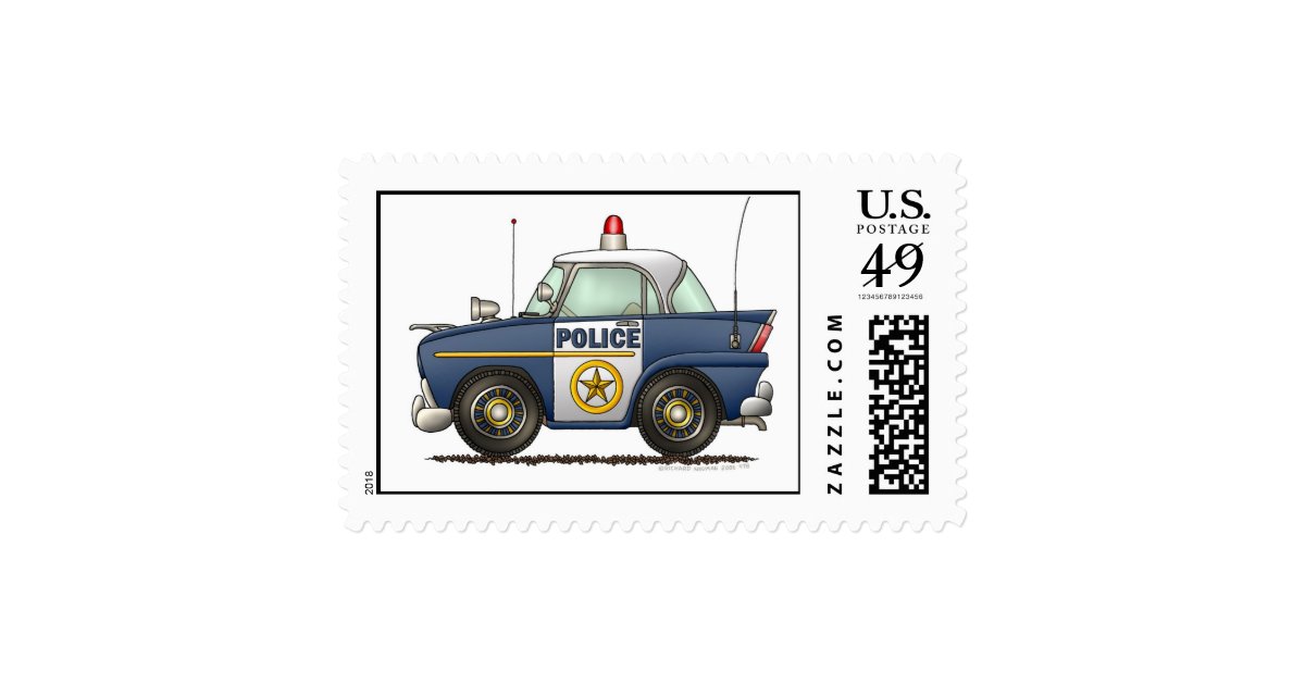 Police Car Law Enforcement Stamps | Zazzle