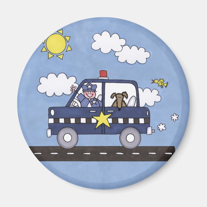 Police Car Magnet | Zazzle.com