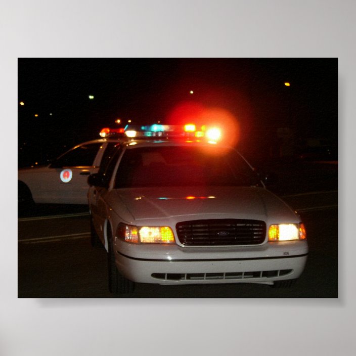 Police Car Poster | Zazzle.com