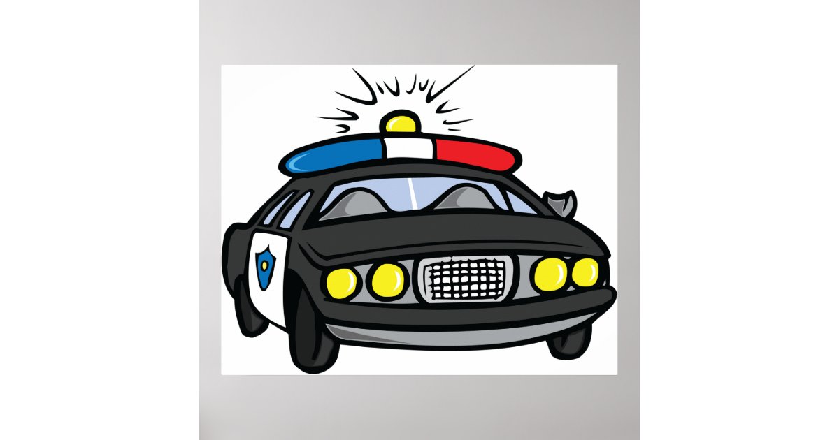 Police Car Poster | Zazzle