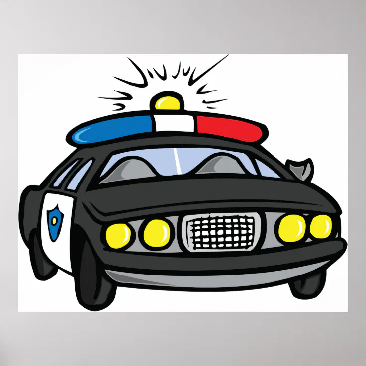 Police Car Poster | Zazzle