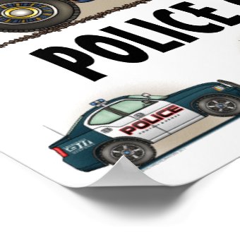 Police Cars Law Enforcement Vehicles Poster | Zazzle