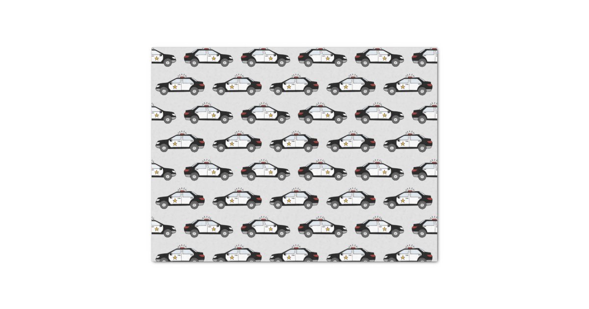 Police Cars Tissue Paper | Zazzle