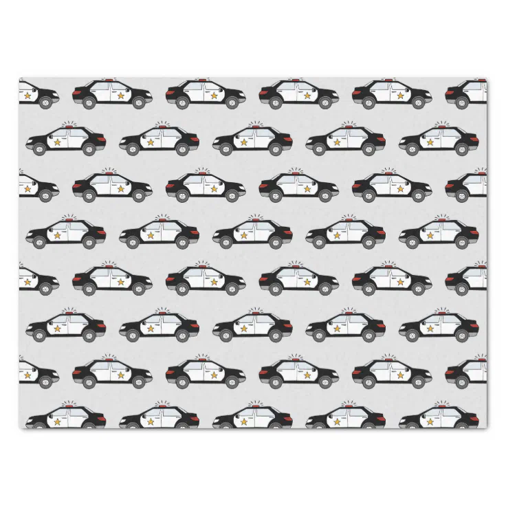 Police Cars Tissue Paper | Zazzle