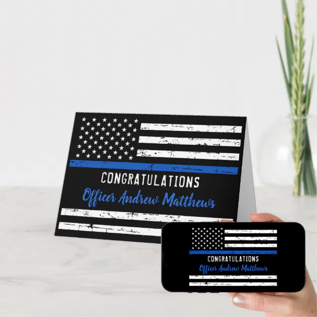 Police Congratulations Law Enforcement Graduation Card | Zazzle
