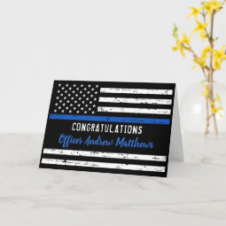 Police Congratulations Law Enforcement Graduation Card | Zazzle