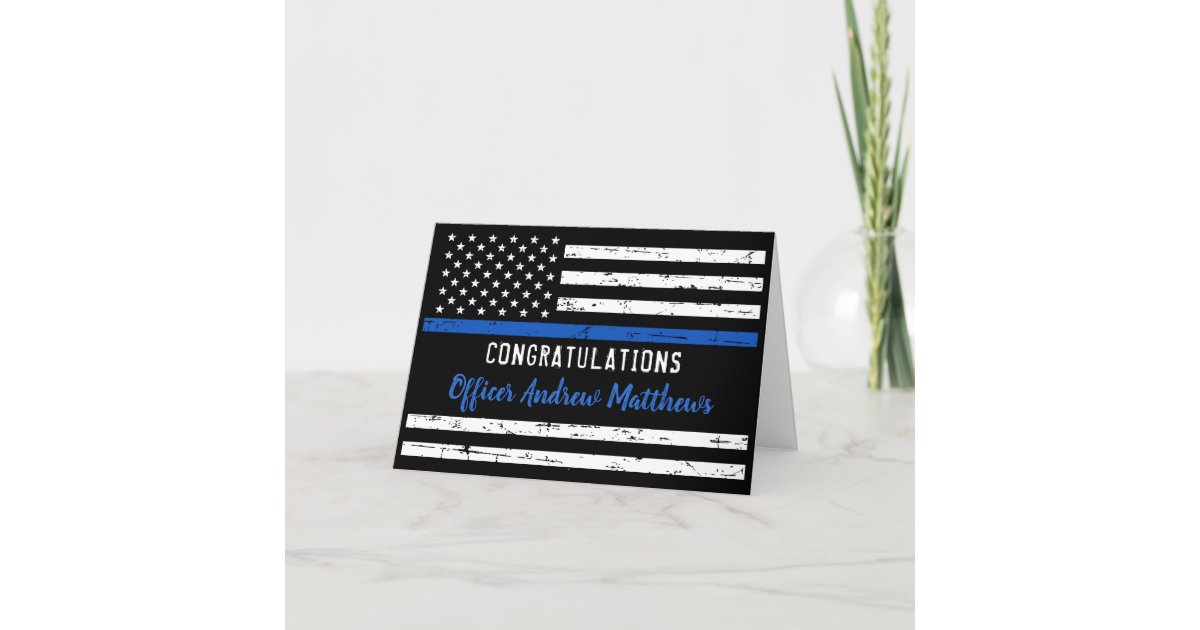 Police Congratulations Law Enforcement Graduation Card | Zazzle