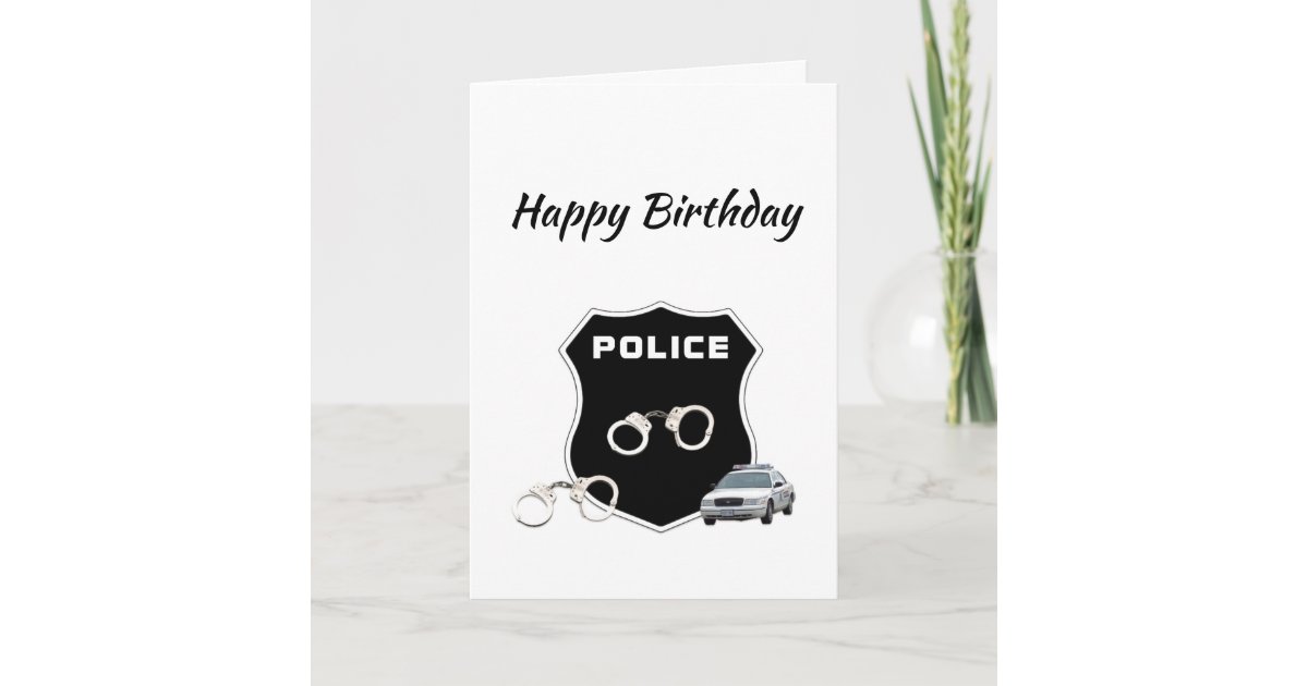 Police Crime Badge Card | Zazzle