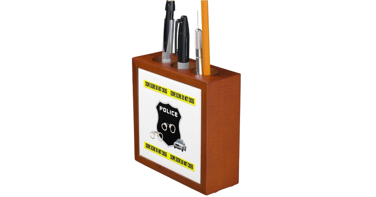 Police Crime Scene Desk Organizer | Zazzle