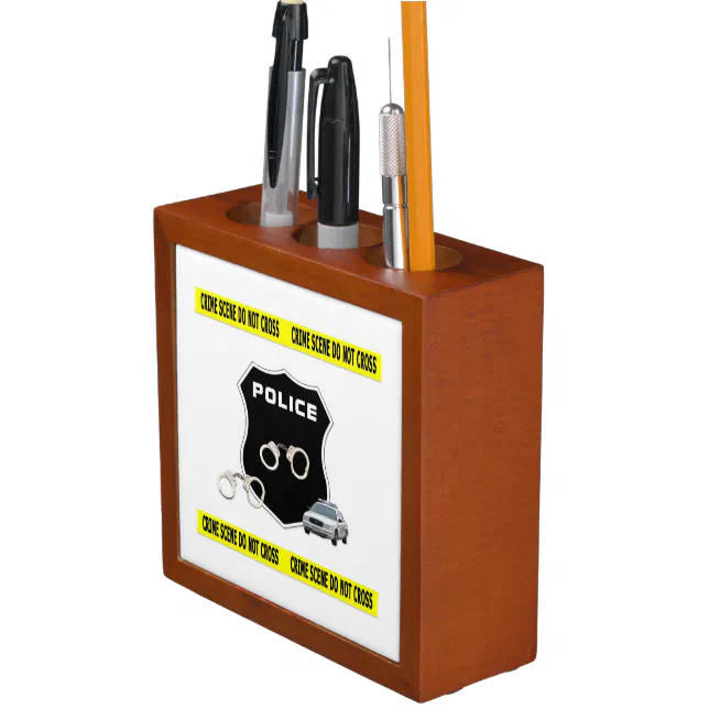 Police Crime Scene Desk Organizer | Zazzle