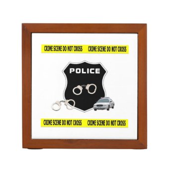 Police Crime Scene Desk Organizer | Zazzle