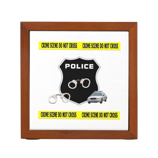 Police Crime Scene Desk Organizer | Zazzle