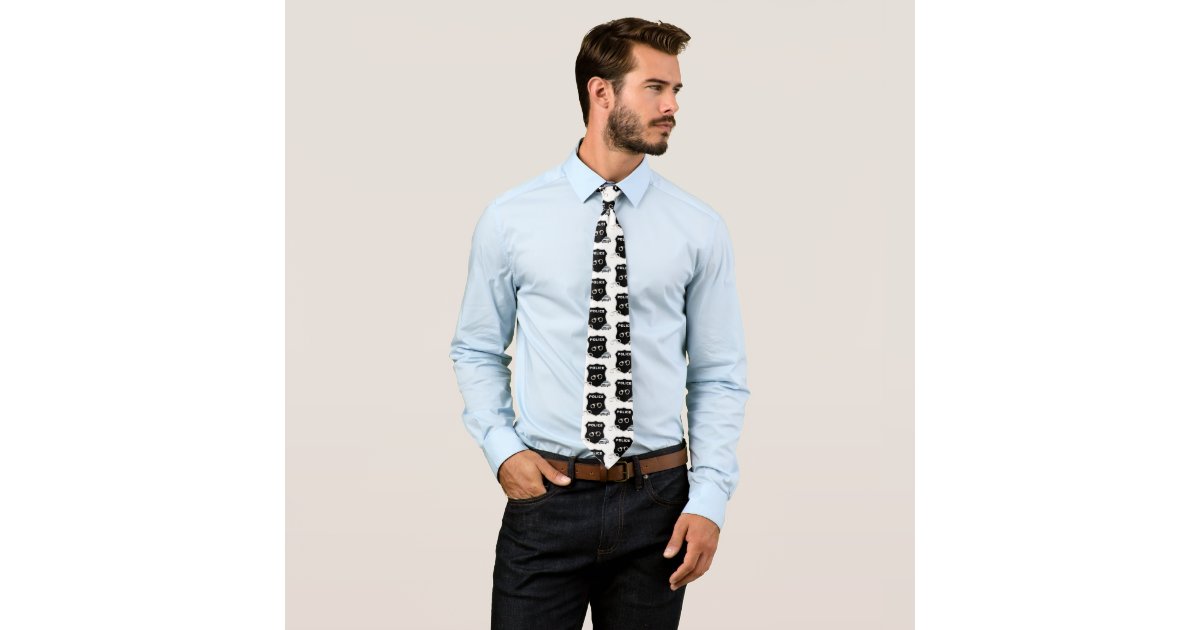 Police Crime Scene Neck Tie | Zazzle