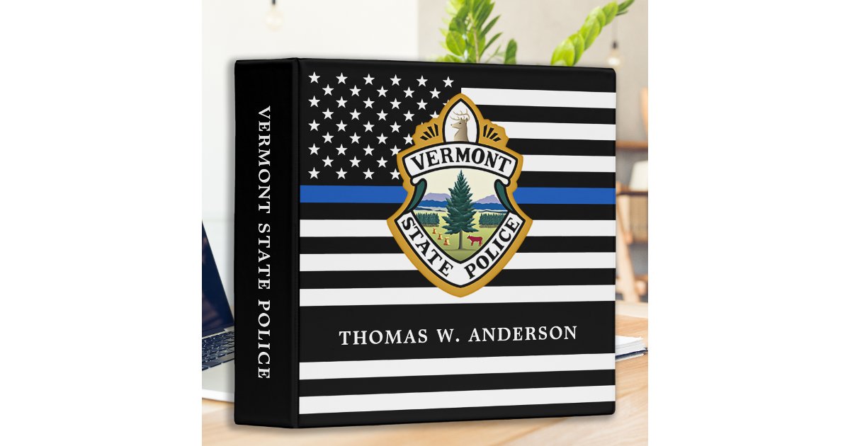 Police Department Custom Logo Law Enforcement 3 Ring Binder | Zazzle