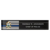 Police Department Custom Logo Law Enforcement Desk Name Plate | Zazzle