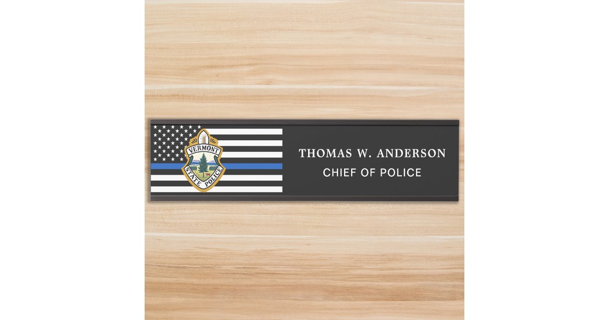 Police Department Custom Logo Law Enforcement Door Sign | Zazzle