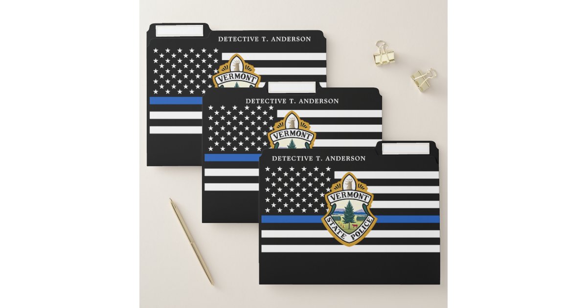 Police Department Custom Logo Law Enforcement File Folder | Zazzle