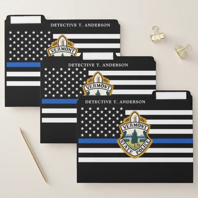 Police Department Custom Logo Law Enforcement File Folder | Zazzle