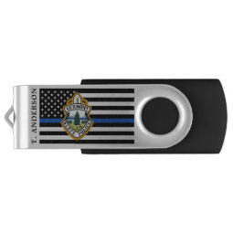 Police Department Custom Logo Law Enforcement Flash Drive | Zazzle