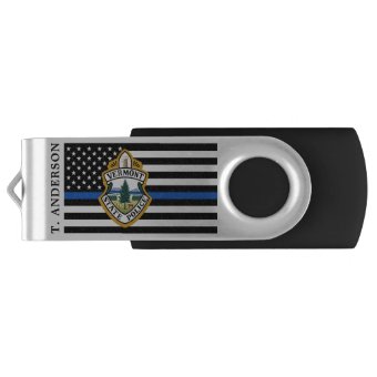 Police Department Custom Logo Law Enforcement Flash Drive | Zazzle