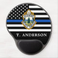 Police Department Custom Logo Law Enforcement Gel Mouse Pad | Zazzle