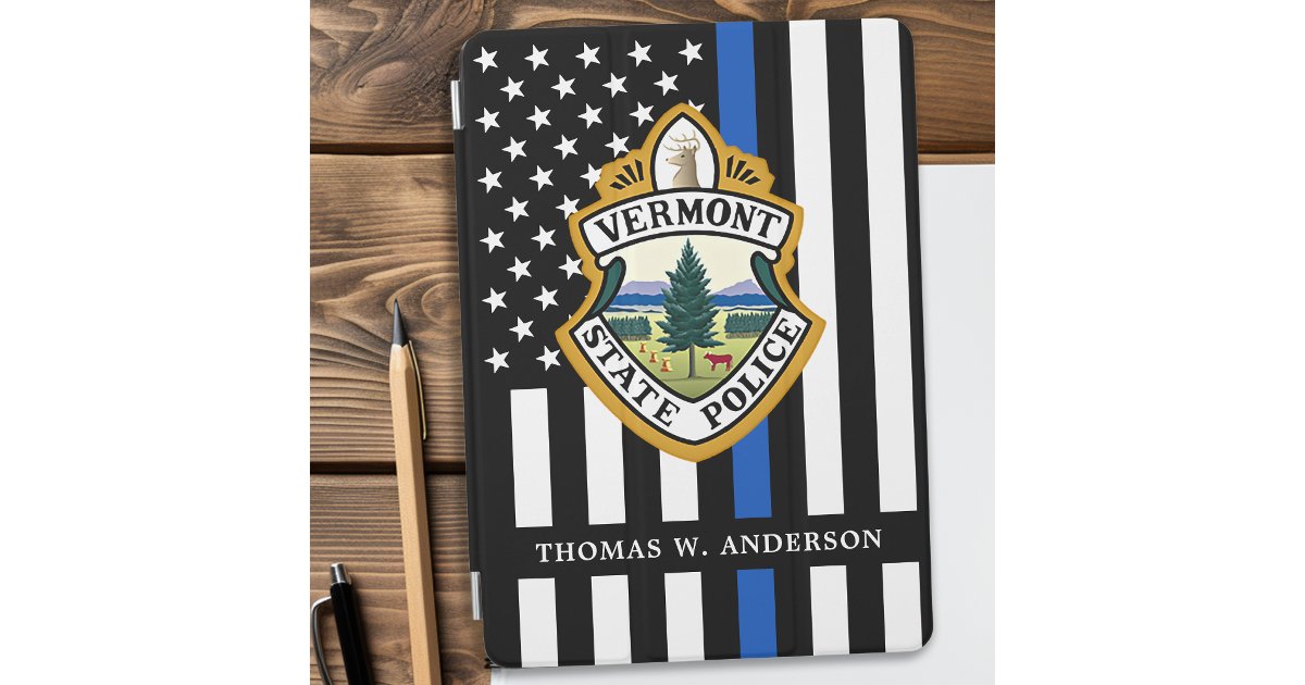 Police Department Custom Logo Law Enforcement iPad Air Cover | Zazzle