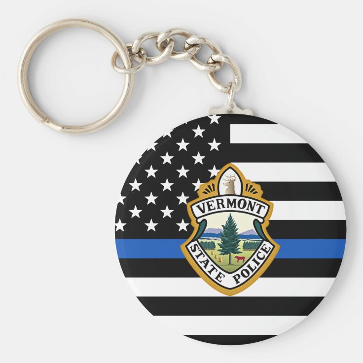 Police Department Custom Logo Law Enforcement Keychain | Zazzle