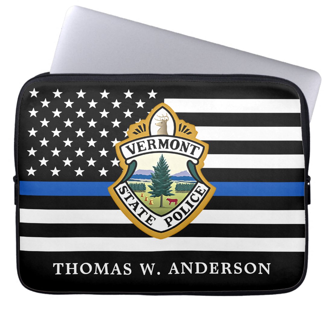 Police Department Custom Logo Law Enforcement Laptop Sleeve | Zazzle
