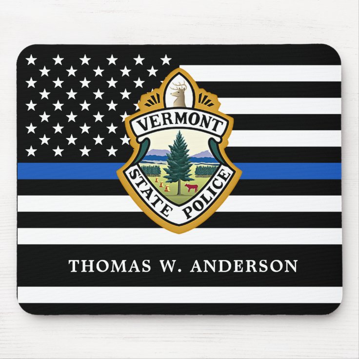 Police Department Custom Logo Law Enforcement Mouse Pad | Zazzle