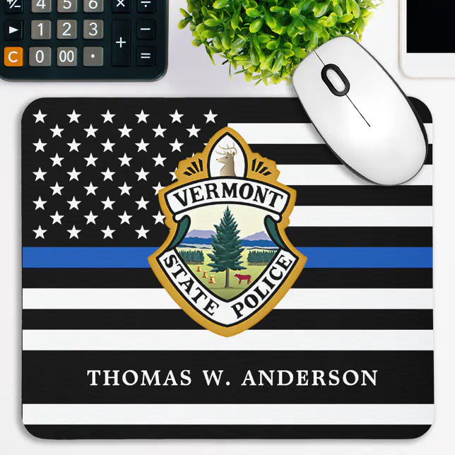 Police Department Custom Logo Law Enforcement Mouse Pad | Zazzle