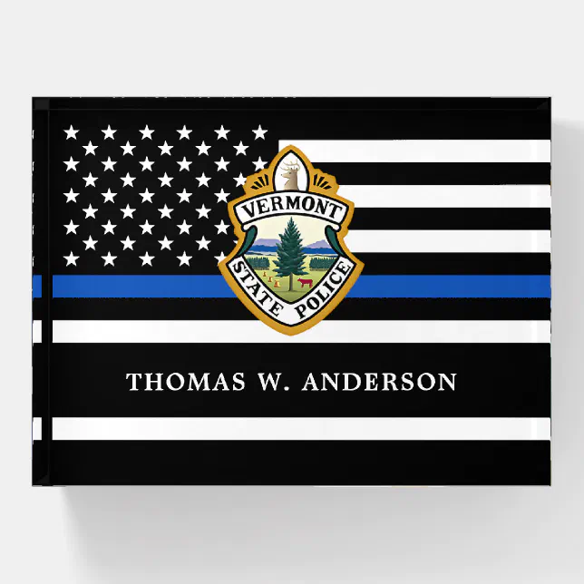 Police Department Custom Logo Law Enforcement Paperweight | Zazzle