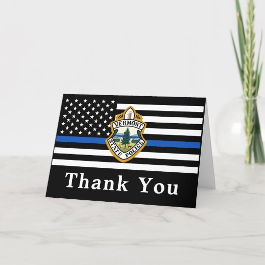 Police Department Custom Logo Law Enforcement Thank You Card | Zazzle.com