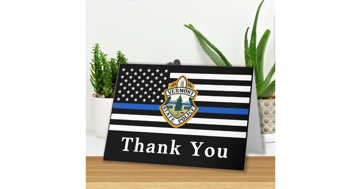 Police Department Custom Logo Law Enforcement Thank You Card | Zazzle