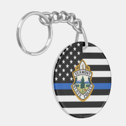 Police Department Custom Logo Name Law Enforcement Keychain | Zazzle