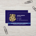 Police Department Law Enforcement Logo QR Code Business Card | Zazzle