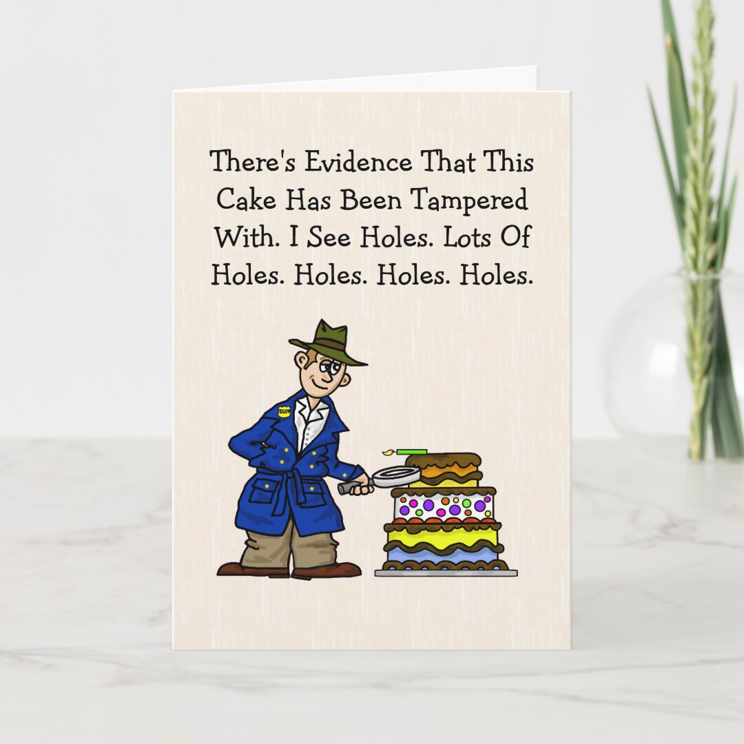 Police Detective Funny Birthday Card | Zazzle