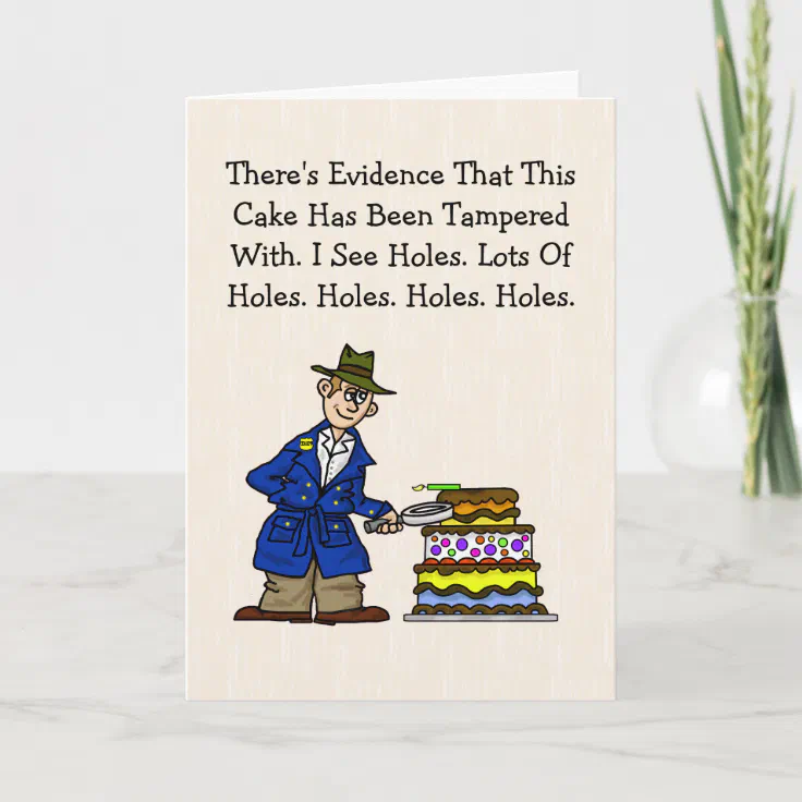 Police Detective Funny Birthday Card | Zazzle