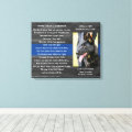 Police Dog Memorial Fallen Officer Police K9 Photo Canvas Print | Zazzle