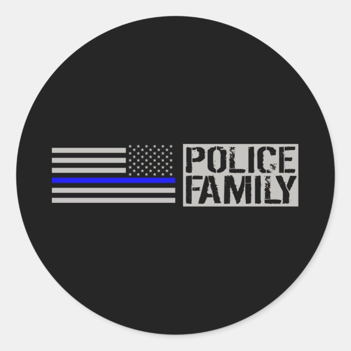 Police Family Classic Round Sticker | Zazzle.com